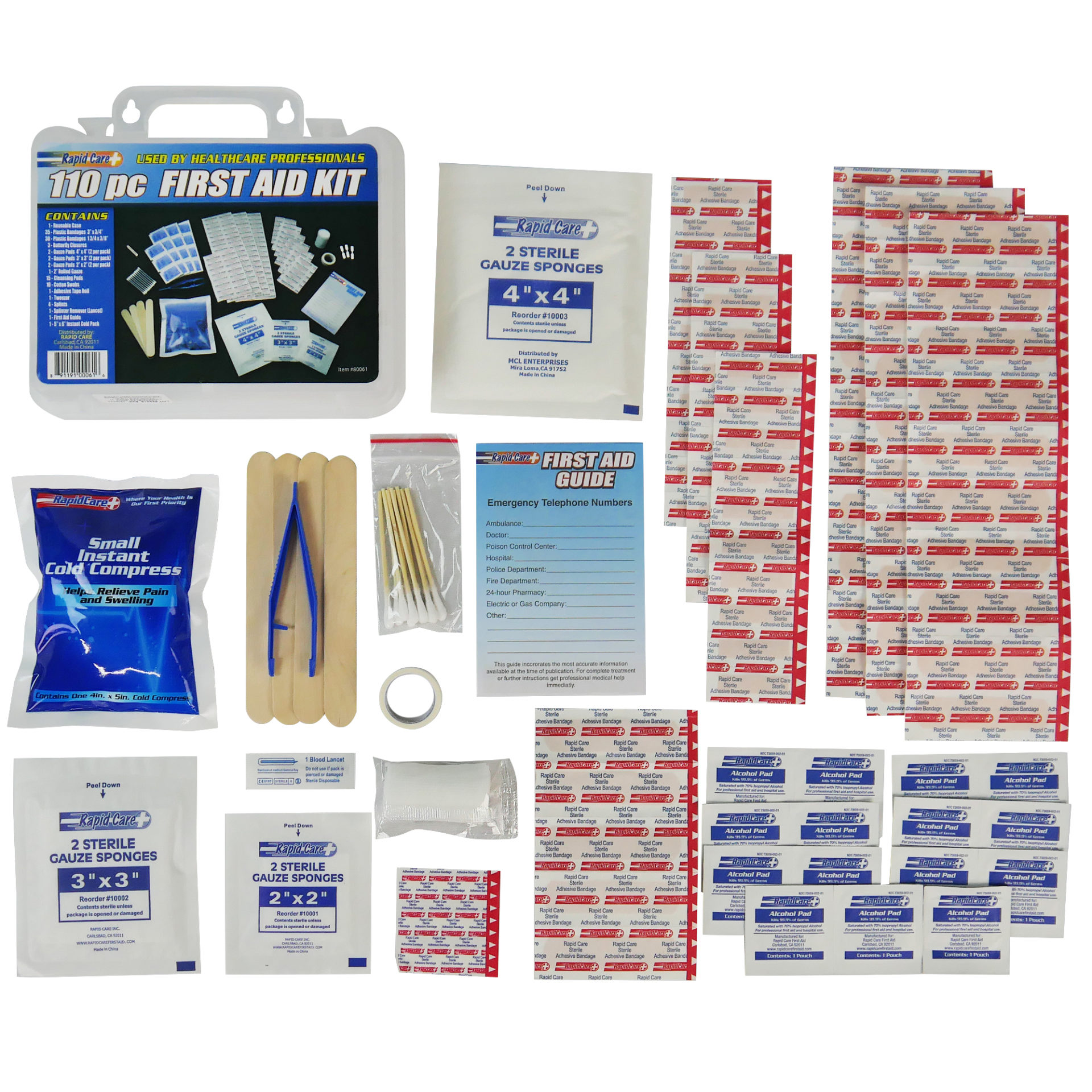10376 – 100 Person First Aid Cabinet – Full-Line of Emergency Supplies ...